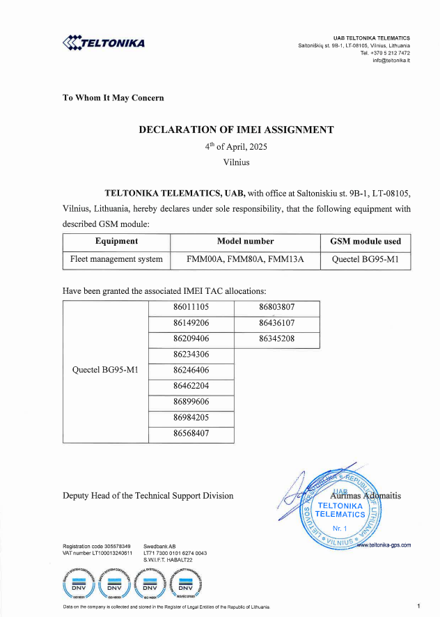 File:Declaration of IMEI assignment BG95-M1 (2025-04-04).PNG - Teltonika Telematics Wiki