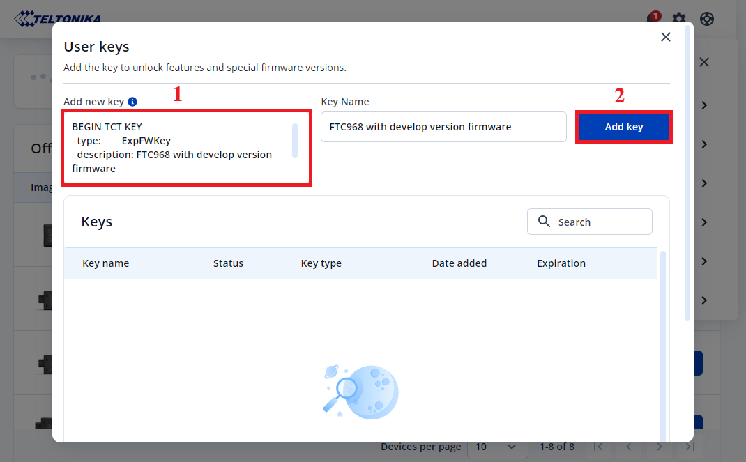 FTC968 User Key - Teltonika Telematics Wiki