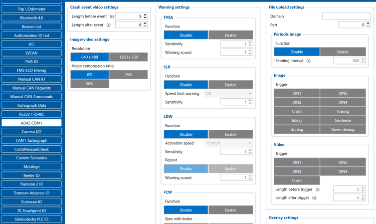 ADAS Configuration - Teltonika Telematics Wiki