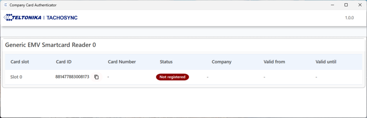 File:Company Card Authenticator interface.png - Teltonika Telematics Wiki