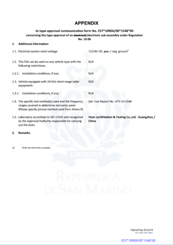 FMB150 E-Mark - Teltonika Telematics Wiki