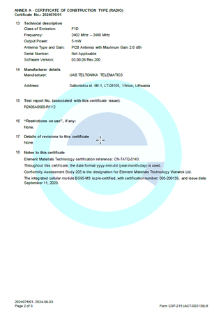 FMM650 TELEC - Teltonika Telematics Wiki