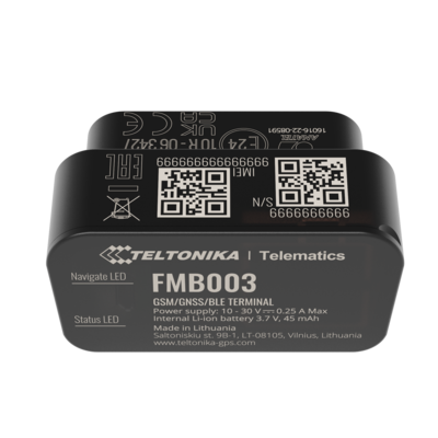 FMB003 Promotional Material - Wiki Knowledge Base | Teltonika GPS