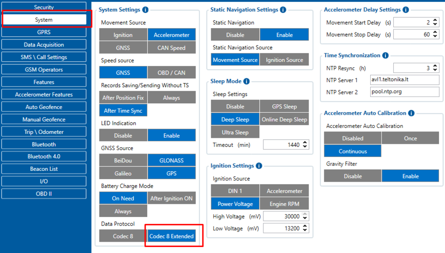 BASIC TRACK & TRACE - Teltonika Telematics Wiki