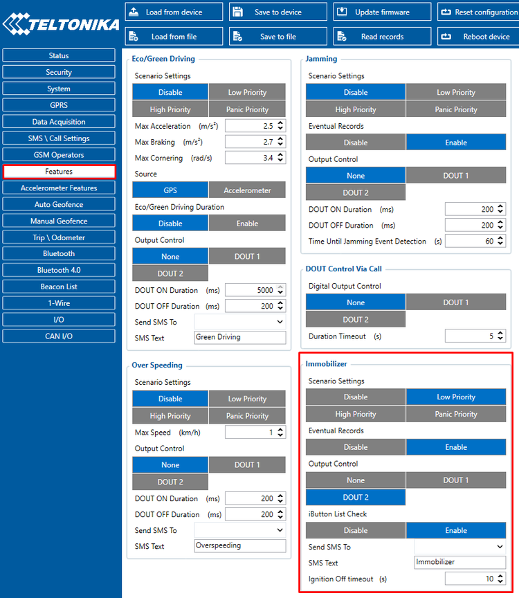 How to test 12V Relay with immobilizer scenario - Teltonika Telematics Wiki