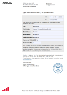 FTC965 TAC codes - Teltonika Telematics Wiki
