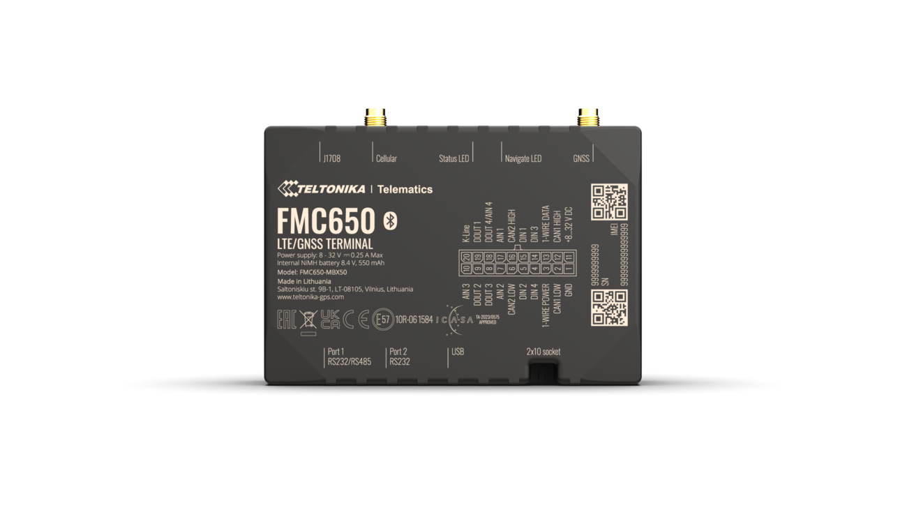 FMC650 First Start - Teltonika Telematics Wiki