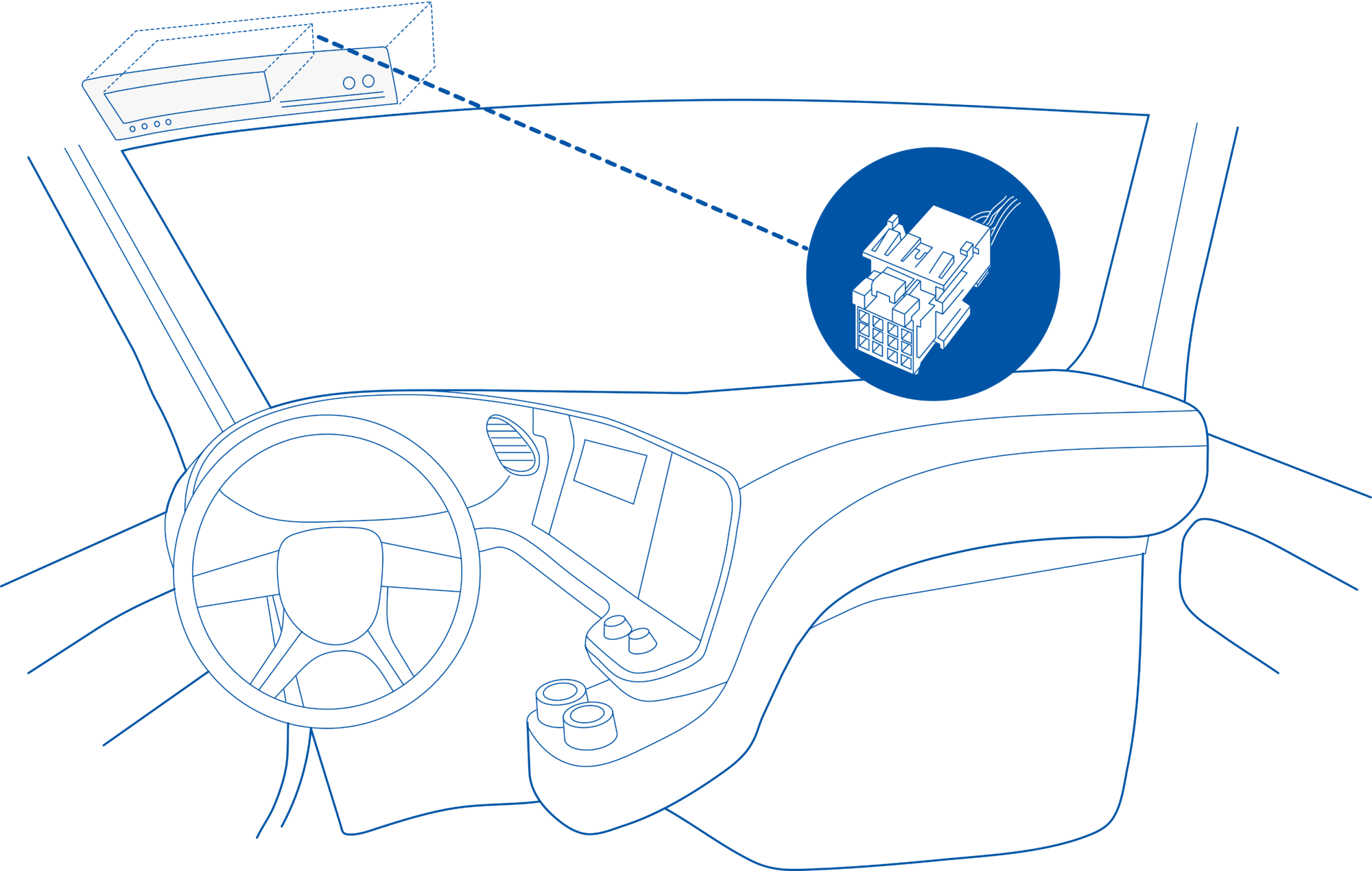How to connect FMB640 with FMS Cable - Teltonika Telematics Wiki