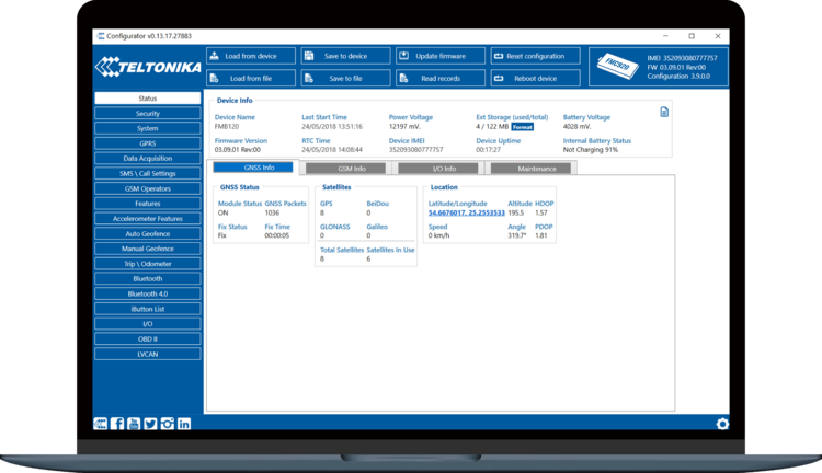 FMC920 First Start - Teltonika Telematics Wiki