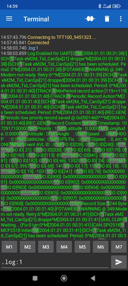 How to debug device over Android smartphone - Teltonika Telematics Wiki