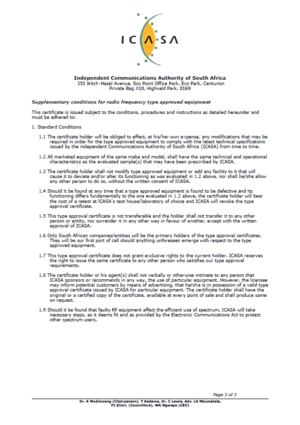 FMC130 ICASA certificate - Teltonika Telematics Wiki