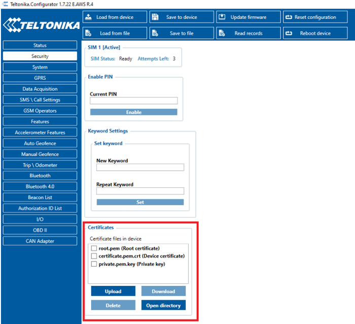 FMB140 Getting Started with AWS IoT Core - Wiki Knowledge Base | Teltonika GPS