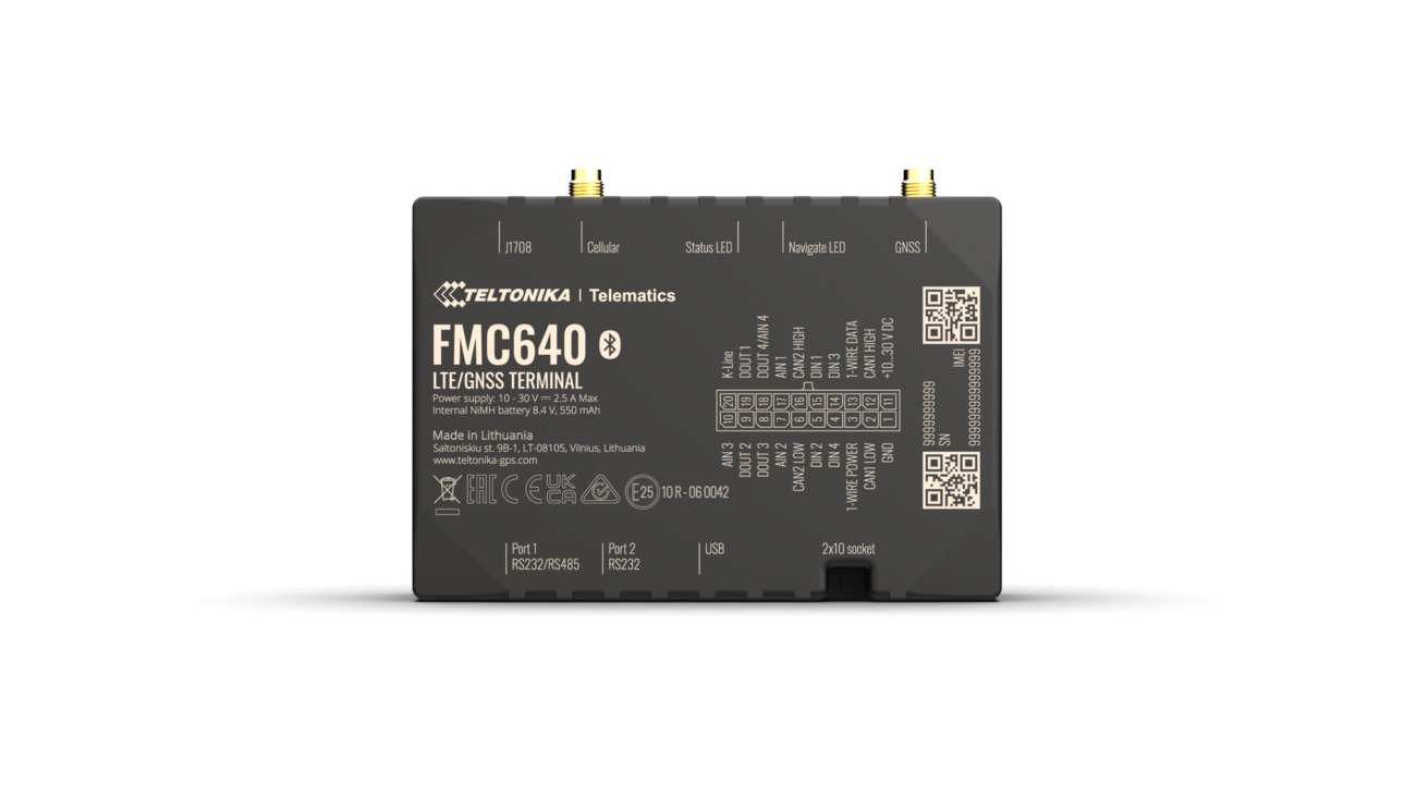 FMC640 Promotional Material - Wiki Knowledge Base | Teltonika GPS