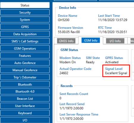 How to check GSM signal strength - Teltonika Telematics Wiki