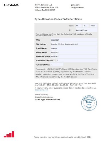 TAT141 TAC codes - Teltonika Telematics Wiki