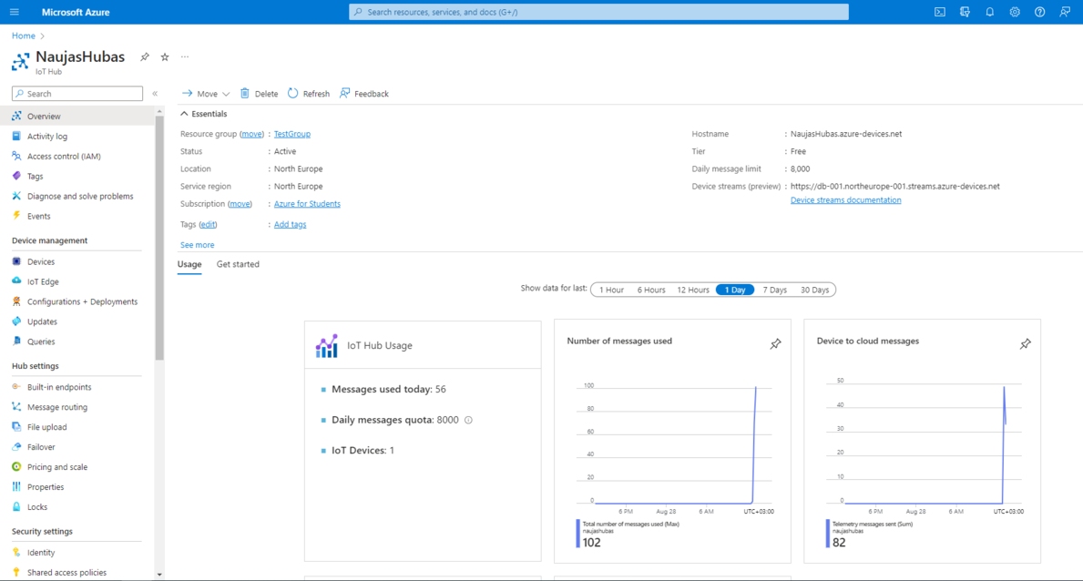 Getting started with Azure IoT hub - Teltonika Telematics Wiki